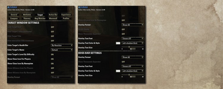 Azurah Addon Settings Guide for The Elder Scrolls Online (2024) – Kalam0n